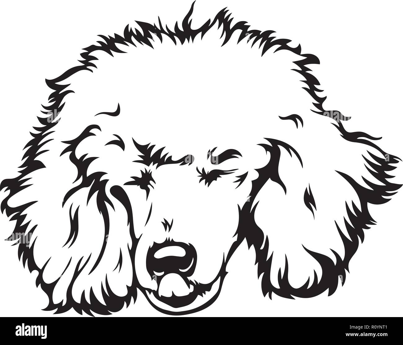 Poodle Head Silhouette