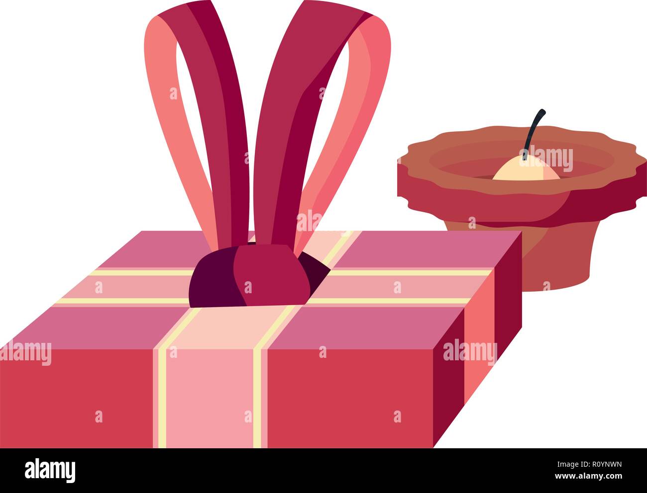 wrapper gift box on white background vector illustration Stock Vector ...
