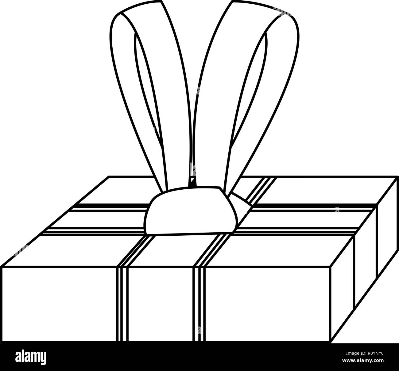 wrapper gift box on white background vector illustration Stock Vector ...