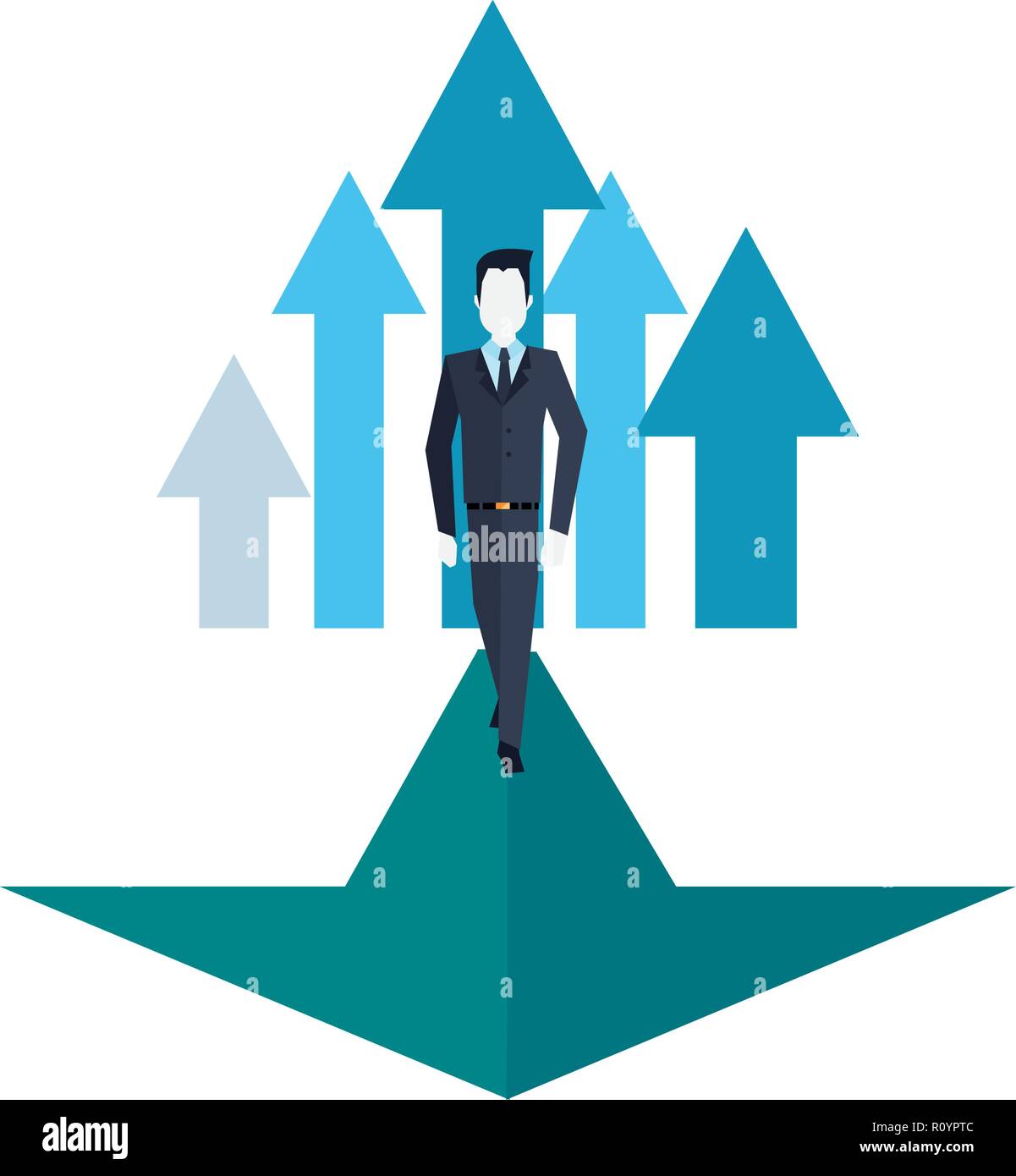 Walking arrows Stock Vector Images - Alamy