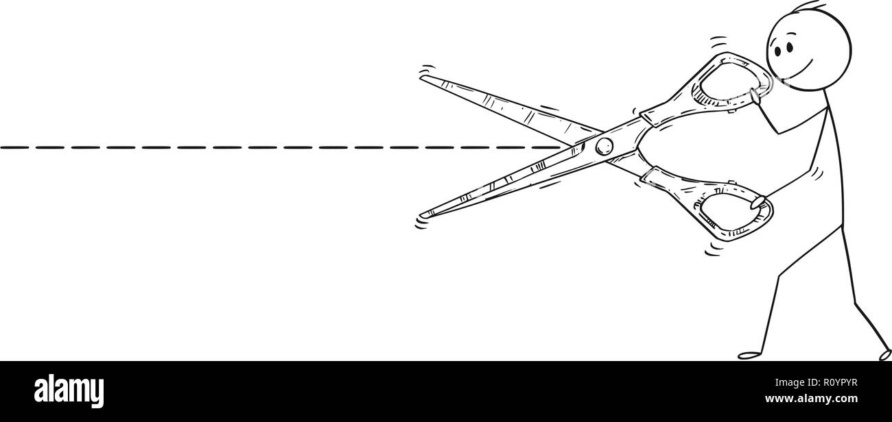 Scissors dotted line hi-res stock photography and images - Alamy