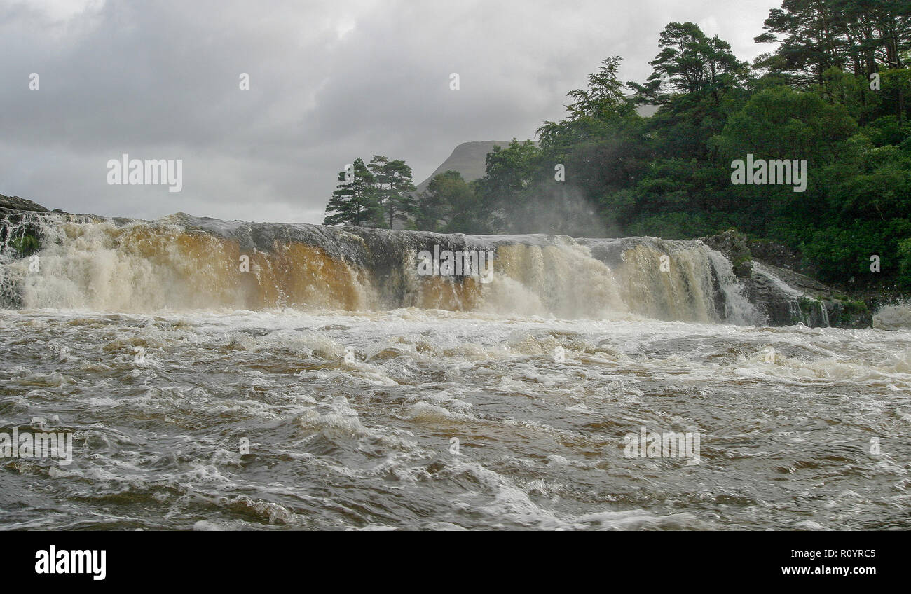 River in County Mayo - Aasleagh Falls, a waterfall in Ireland, on the ...