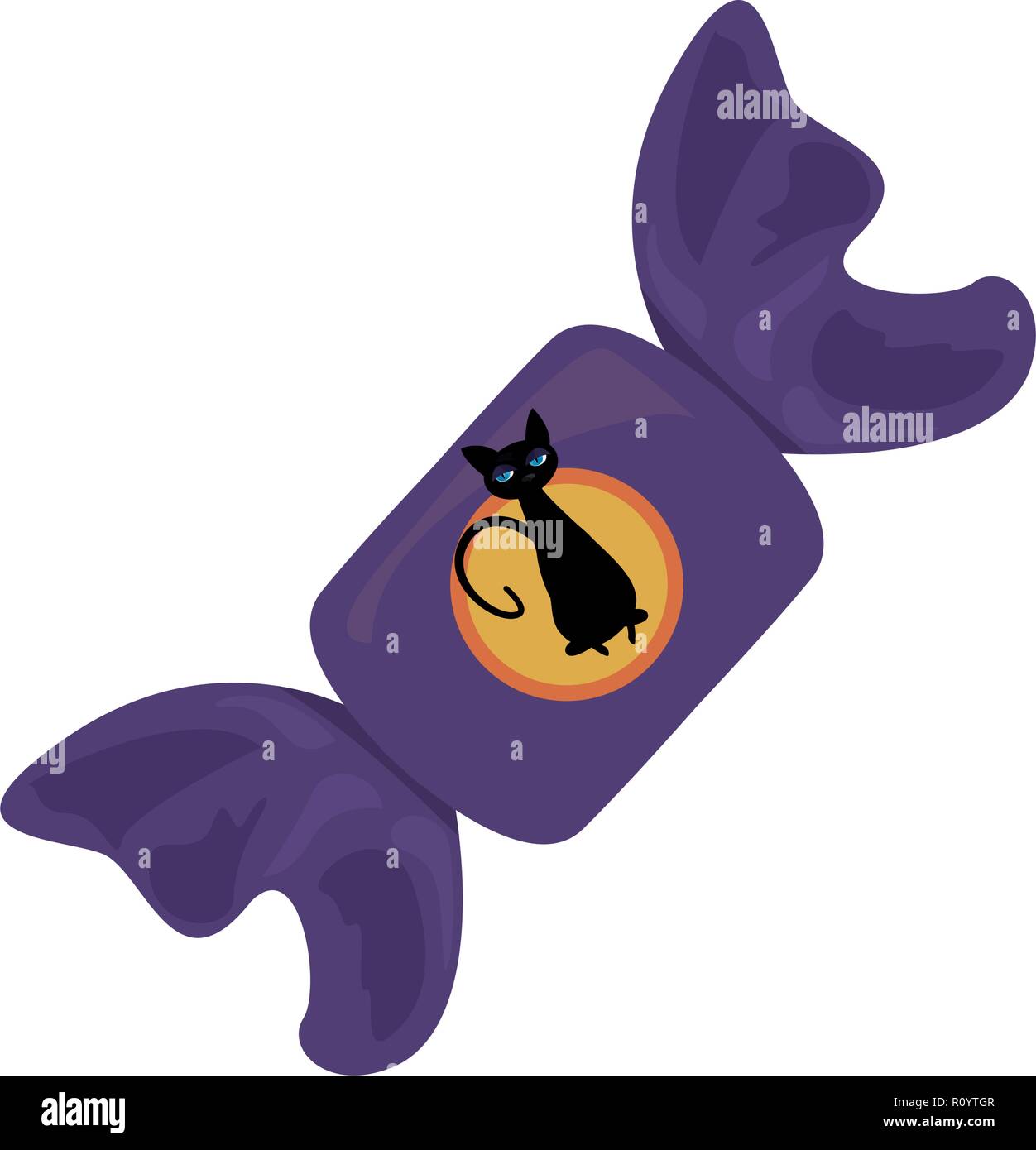 halloween sweet candy wrapper party vector illustration Stock Vector ...