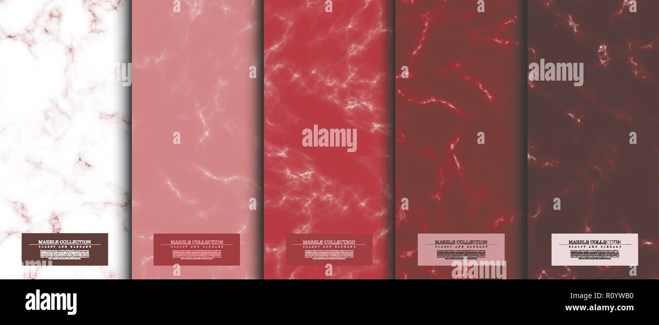 Marble collection abstract pattern texture scarlet background card ...