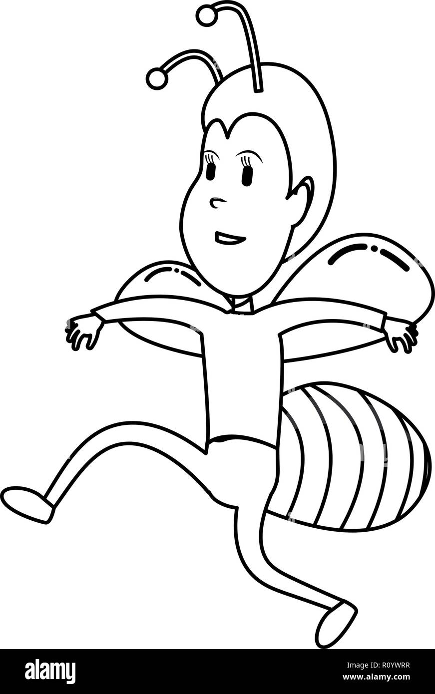 Trick treat happy child Black and White Stock Photos & Images - Alamy