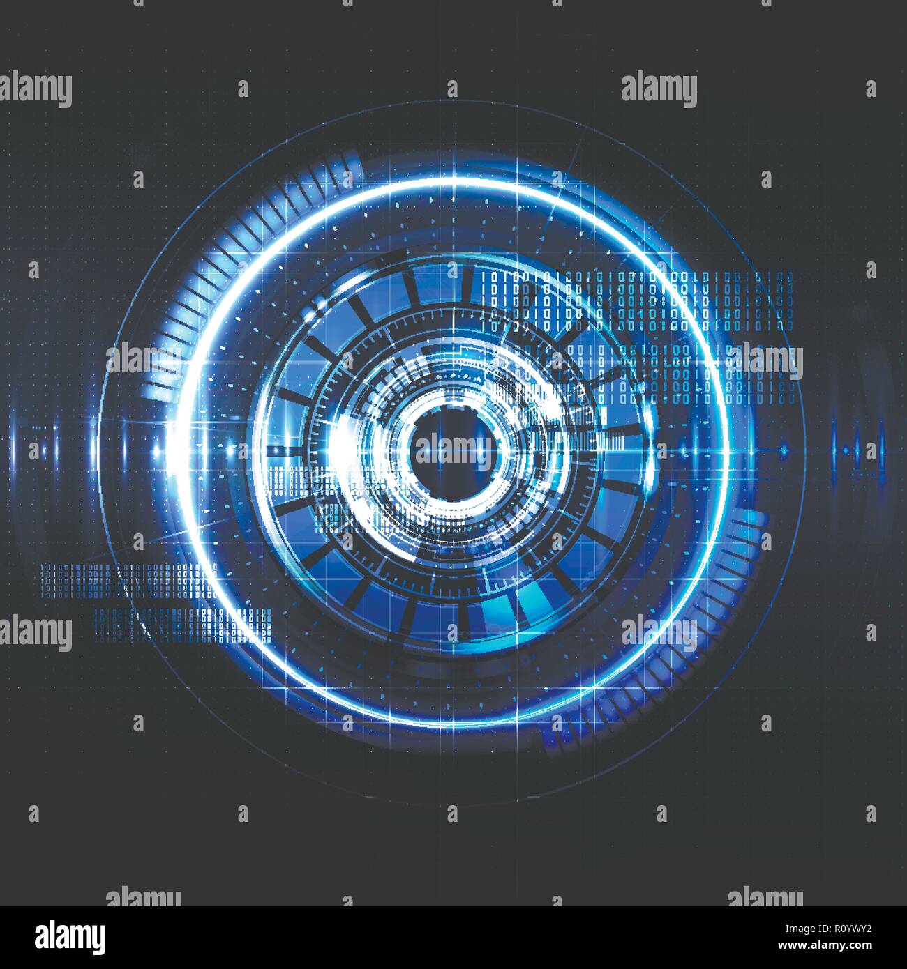 Technological futuristic interface system modern abstract background ...