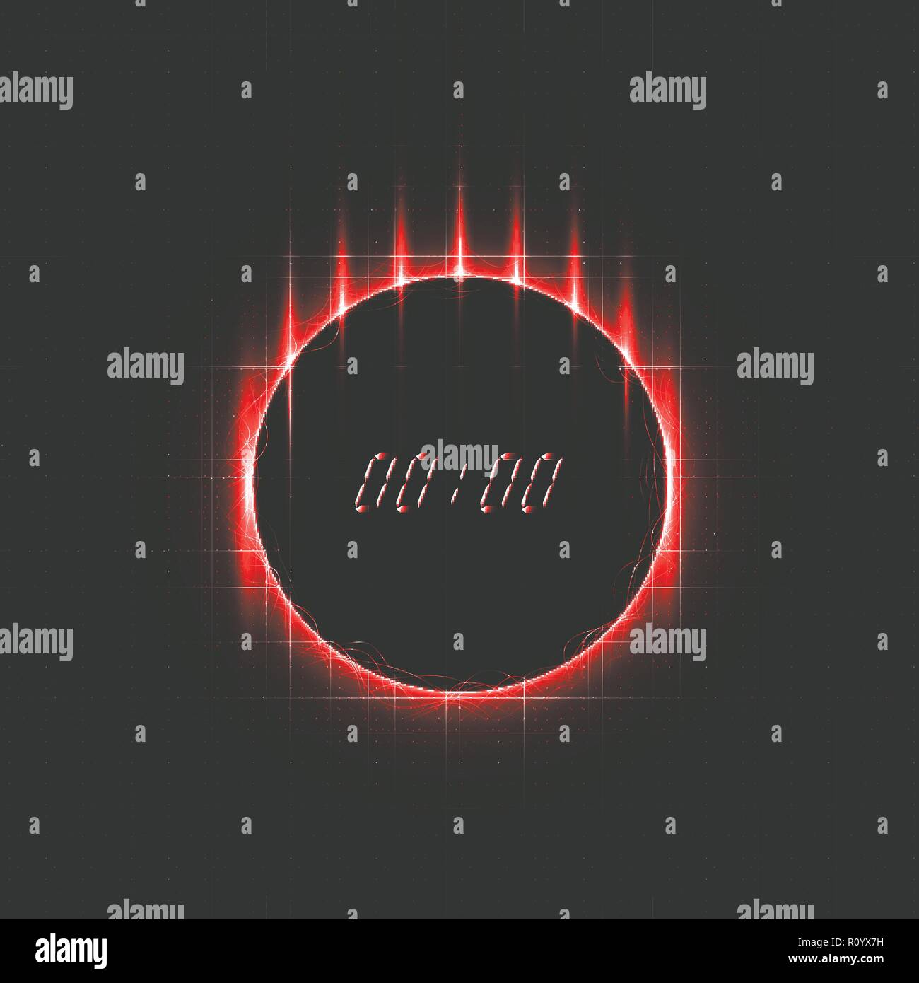 Technology abstract futuristic countdown background vector design Stock ...