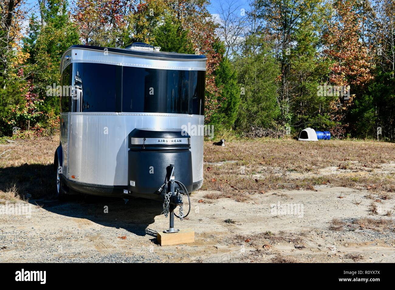 Airstream Basecamp travel trailer Stock Photo - Alamy