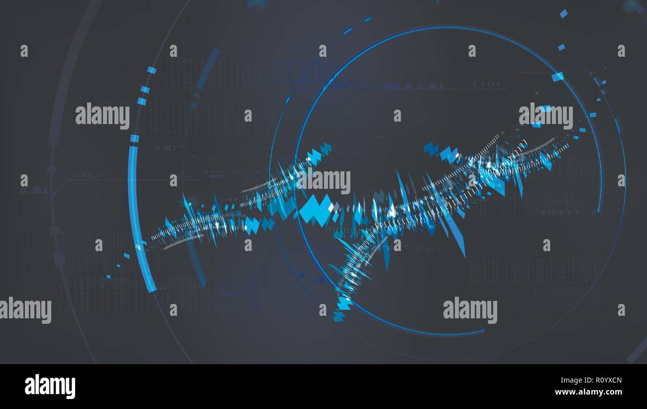 Technological encryption future abstract data sync hud background vector design Stock Vector ...