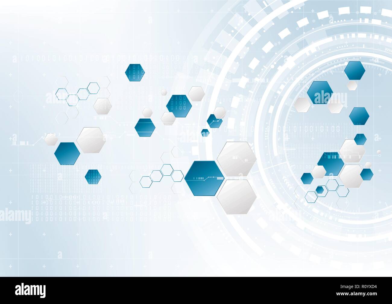 Technological encryption futurism abstract geometric data in system background vector design ...