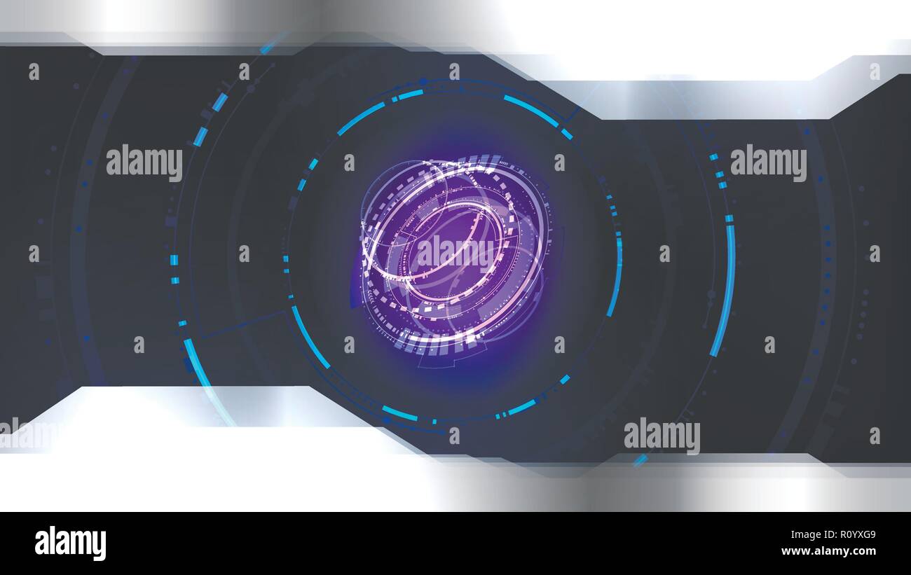 Technological future system cyberspace interface background vector design Stock Vector Image ...