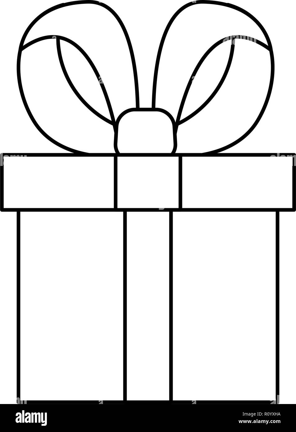 wrapper gift box on white background vector illustration Stock Vector ...