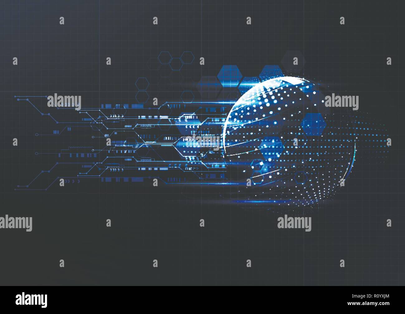 Technological interface access global platform abstract background vector design Stock Vector ...