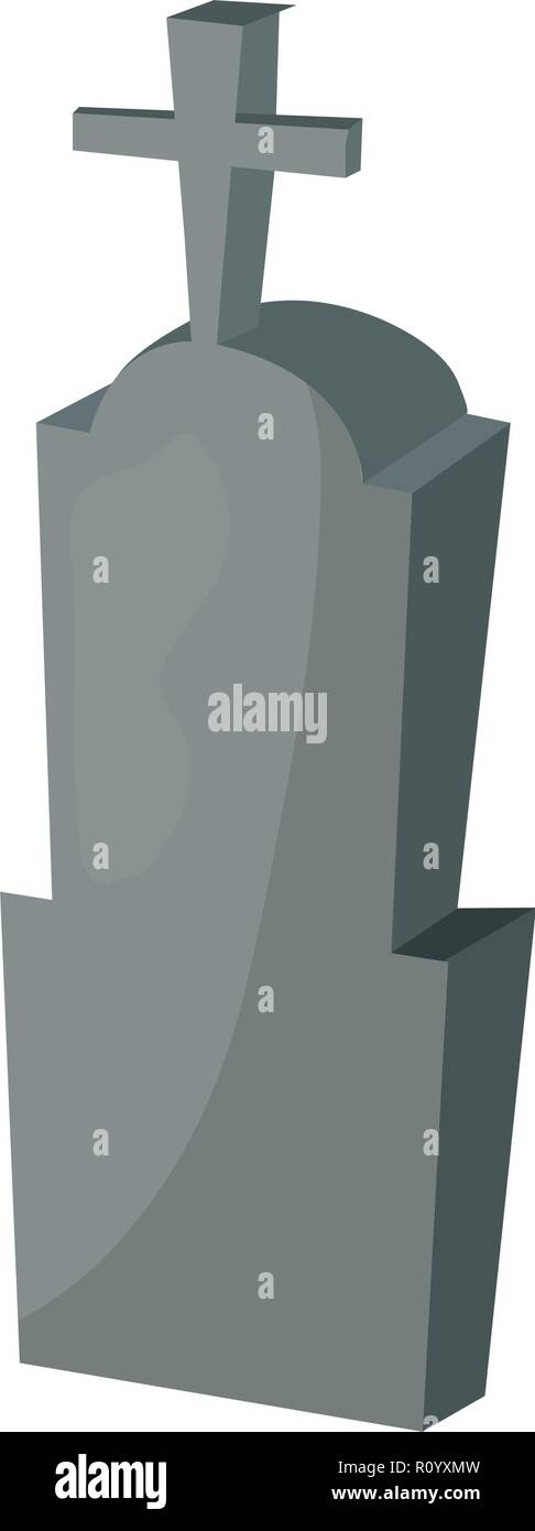gravestone cross on white background vector illustration Stock Vector ...