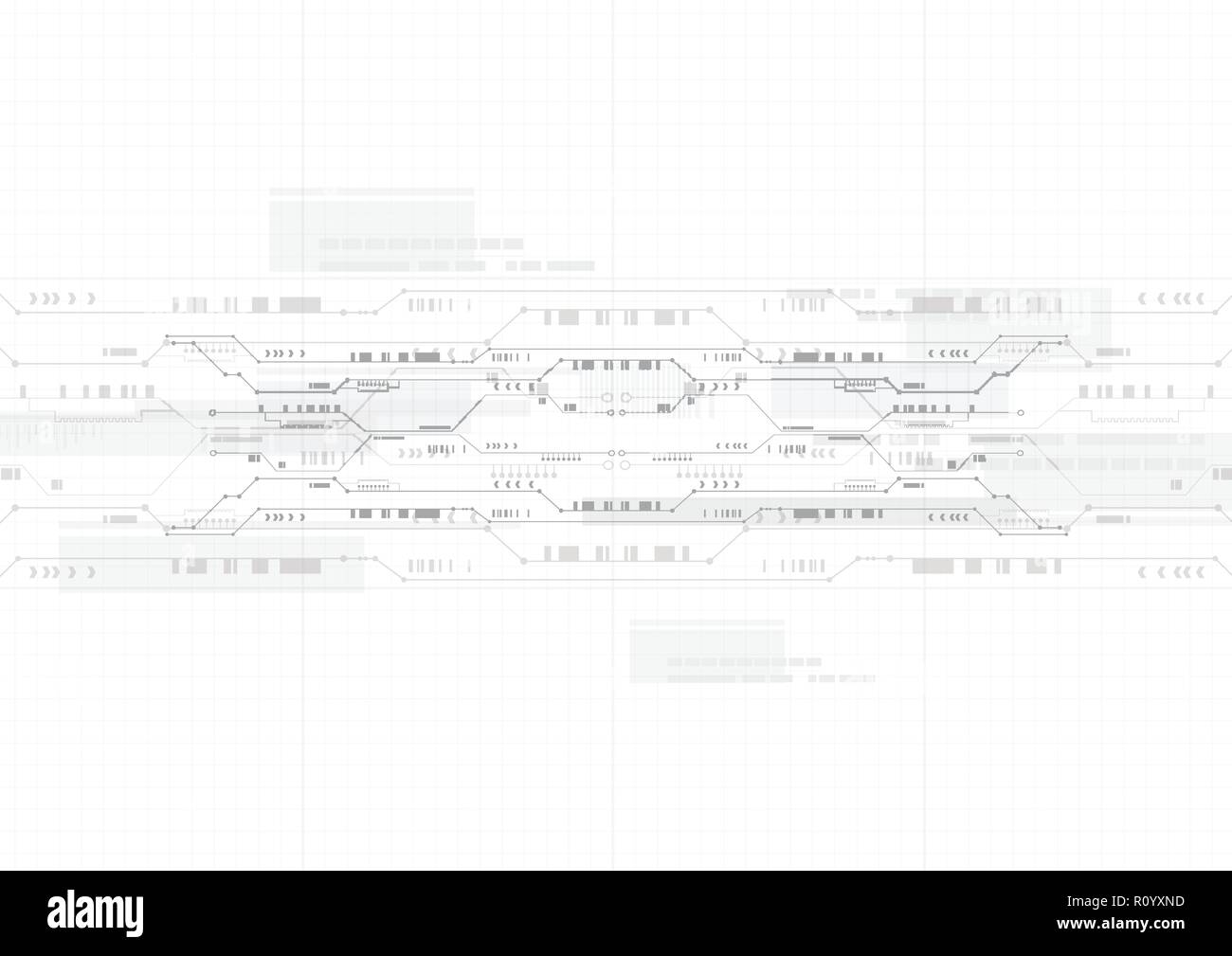 Technological interface future system circuit abstract background vector design Stock Vector ...