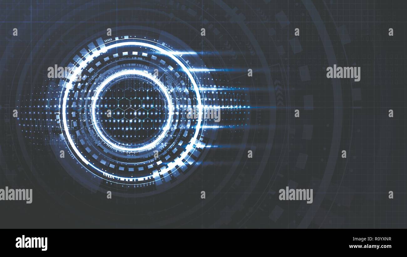 Technological interface future system communication abstract background template vector design ...