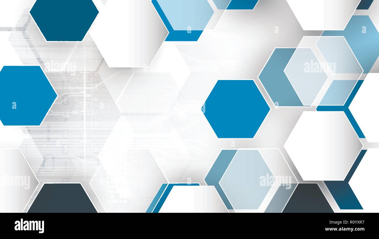 Technological system encryption future hexagonal interface background template vector design ...