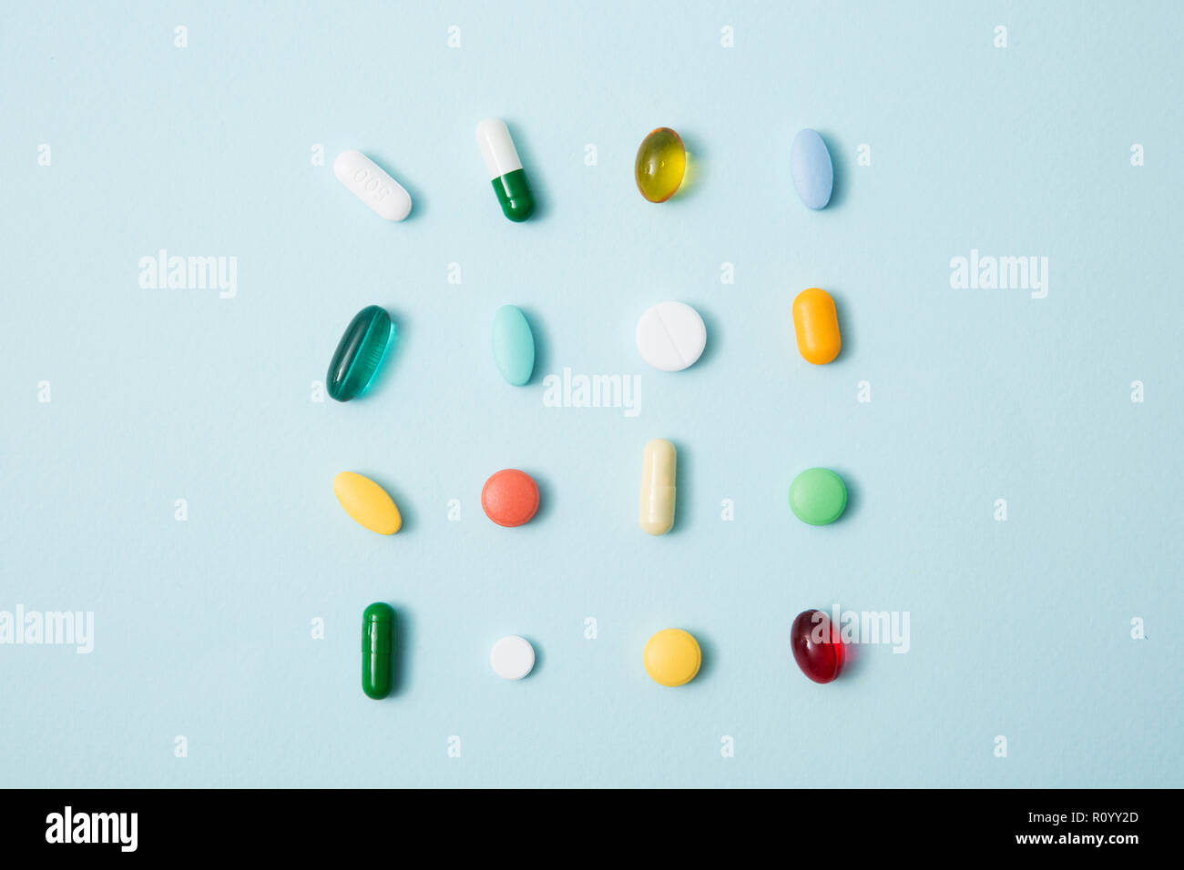 Health care items concept photo. Skin care, medical elements, pharmacy ...