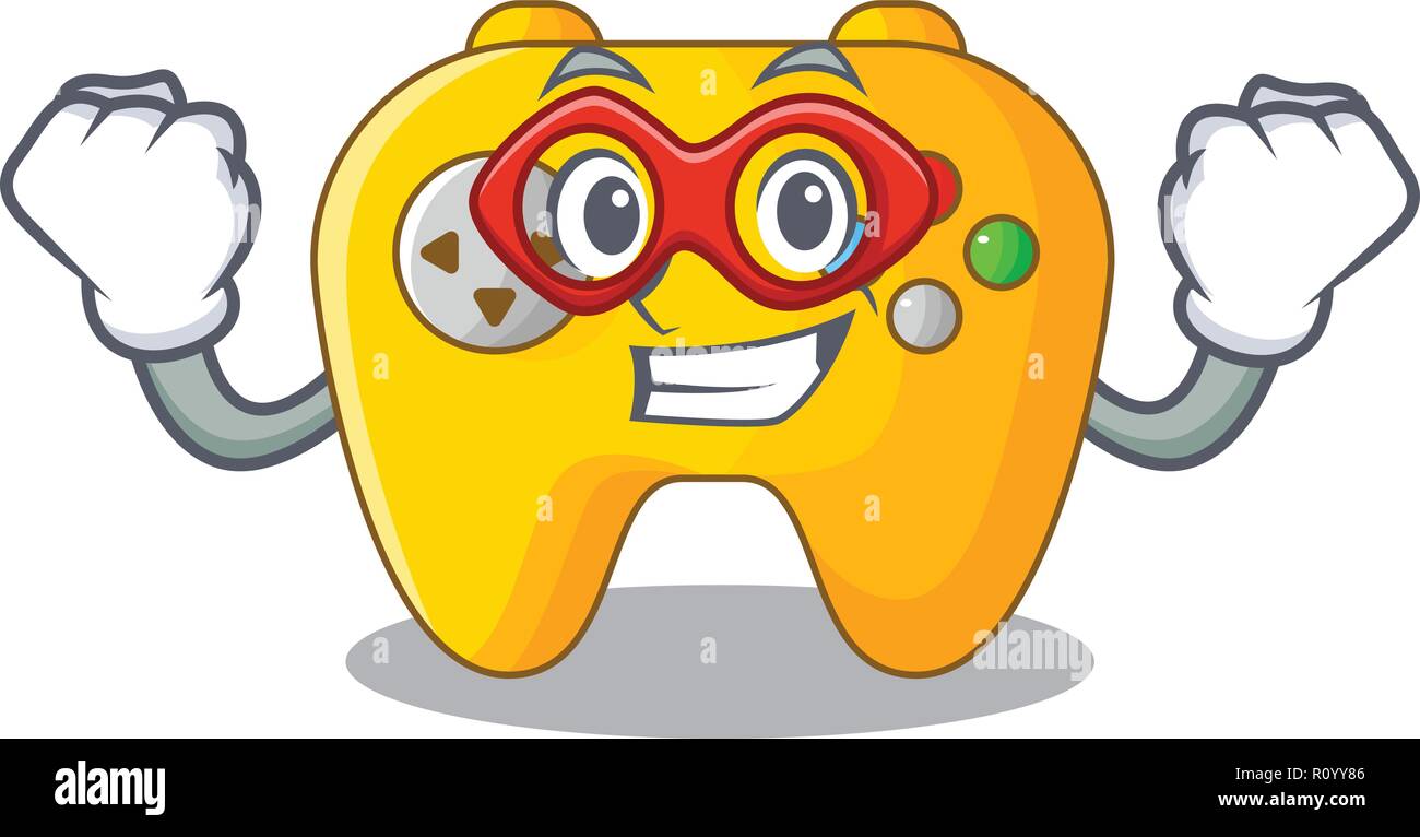 Cartoon illustration super computer hero hi-res stock photography and ...