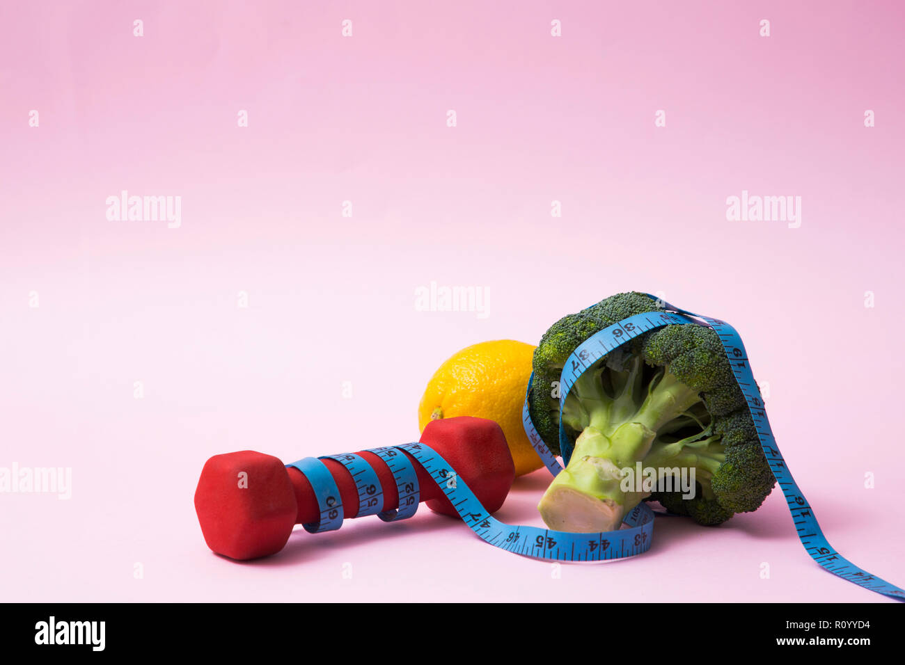 Healthy living concept photo. eating good food and exercising for body ...