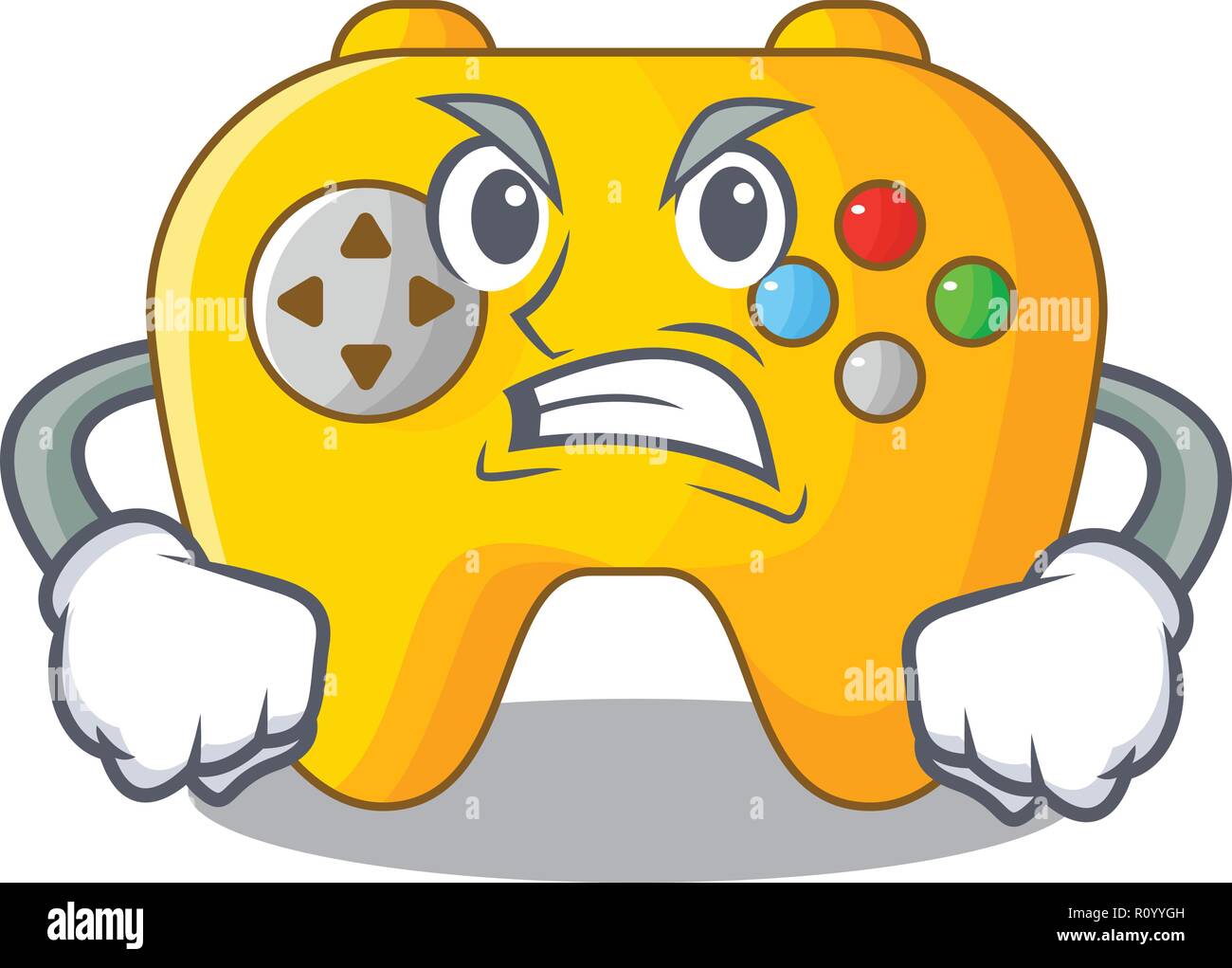 Angry Video game controller shaped on charcter Stock Vector Image & Art ...
