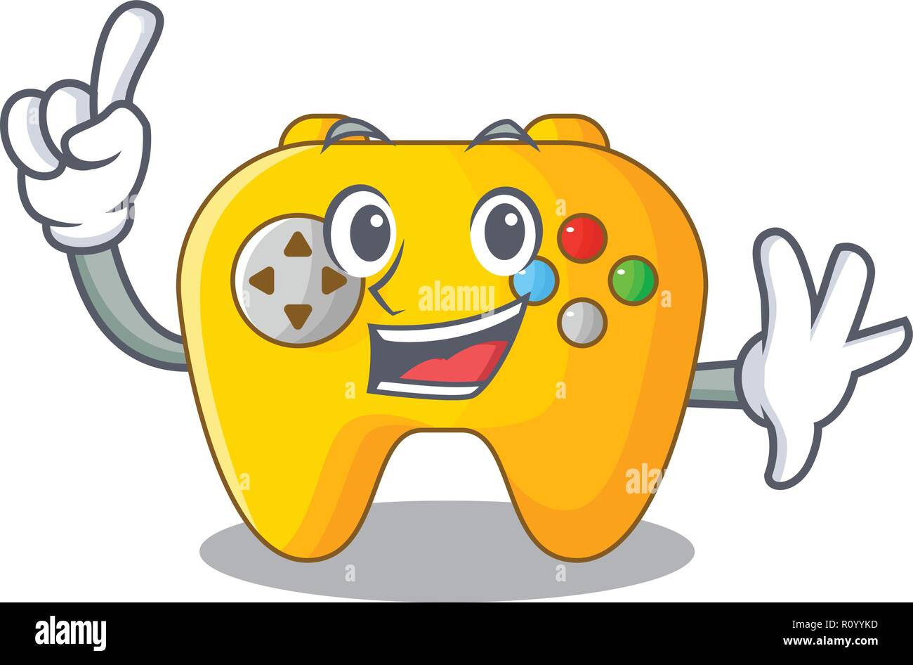 Finger pointing on device Stock Vector Images - Alamy