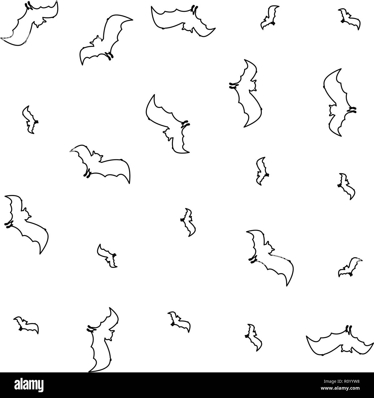 bat flying animal background pattern vector illustration Stock Vector ...