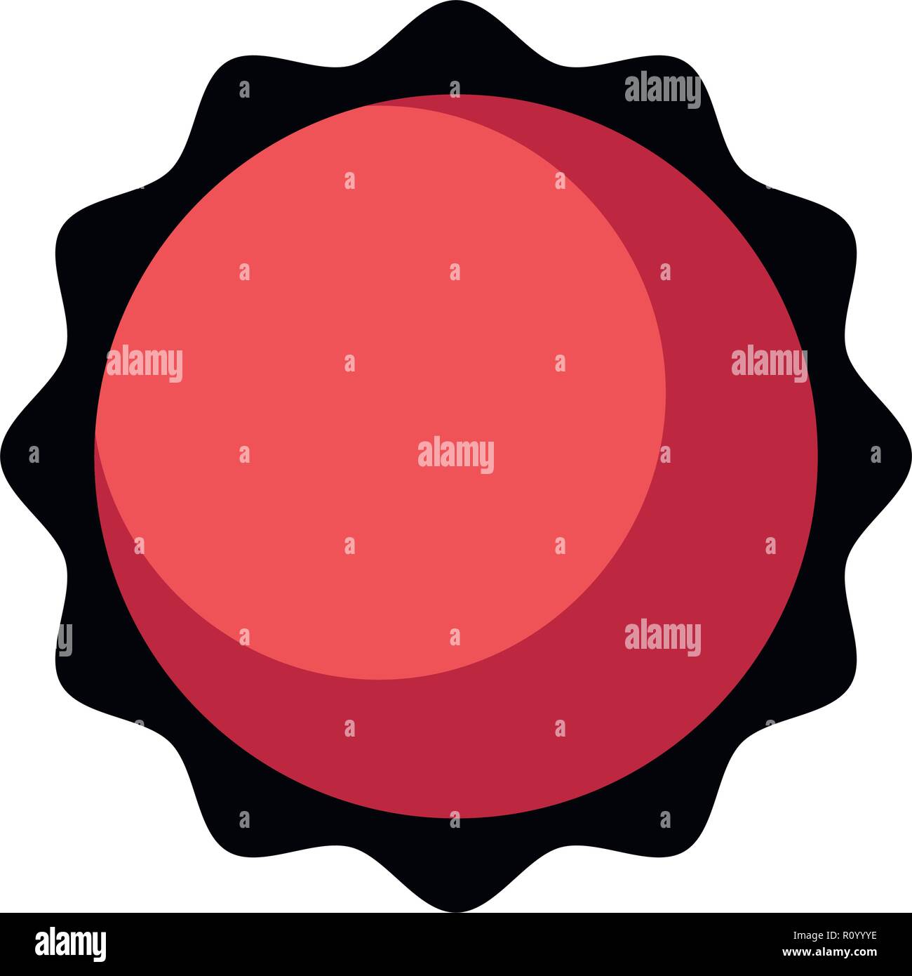 round label on white background vector illustration Stock Vector Image ...