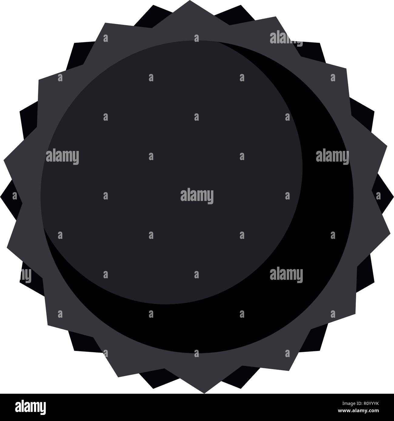 round label on white background vector illustration Stock Vector Image ...