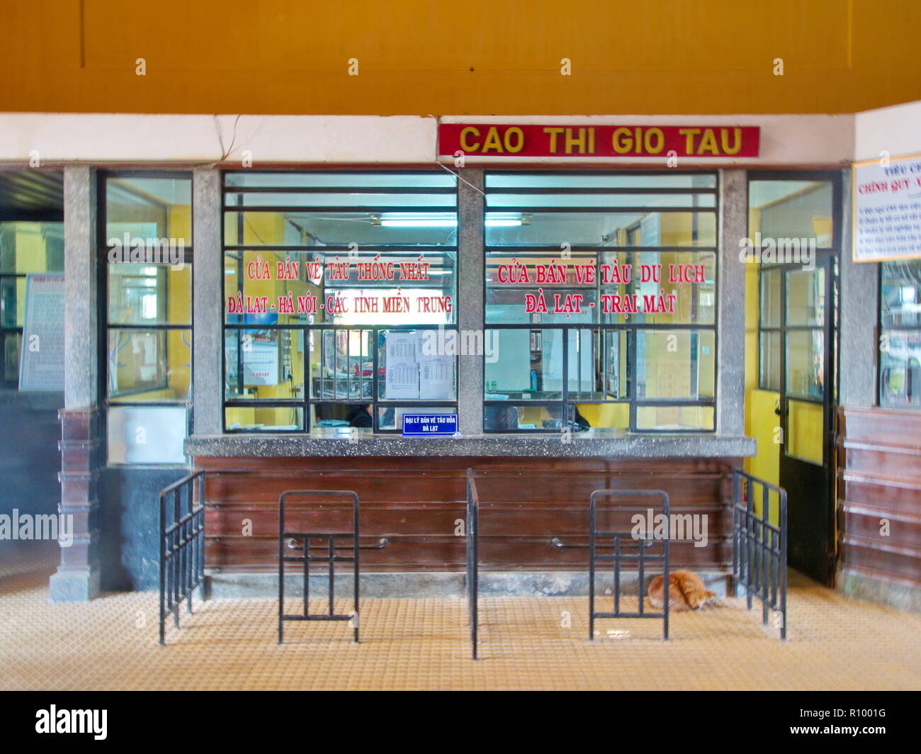 French Colonial Style Railway Station in Da Lat City. Travel in Vietnam ...
