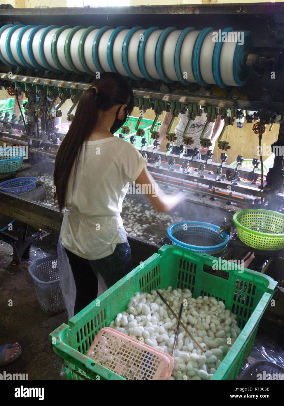 Silk Production Factory in the local village in Da Lat City. Travel in ...
