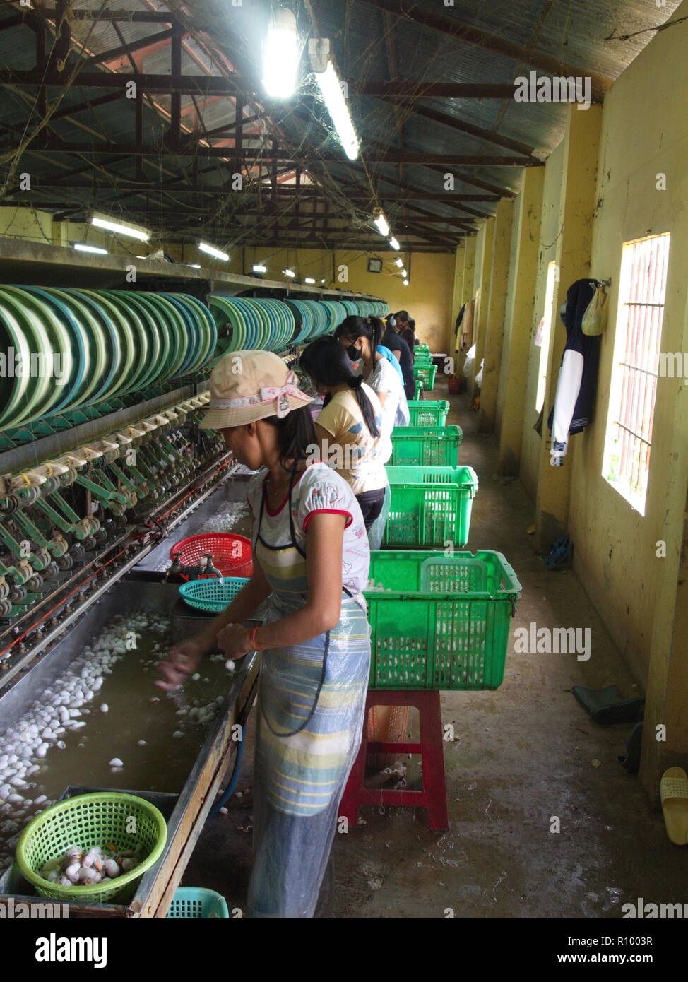 Silk Production Factory in the local village in Da Lat City. Travel in ...