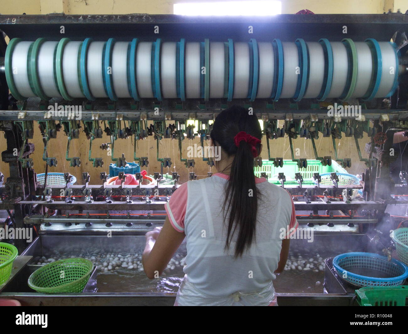 Silk Production Factory in the local village in Da Lat City. Travel in ...