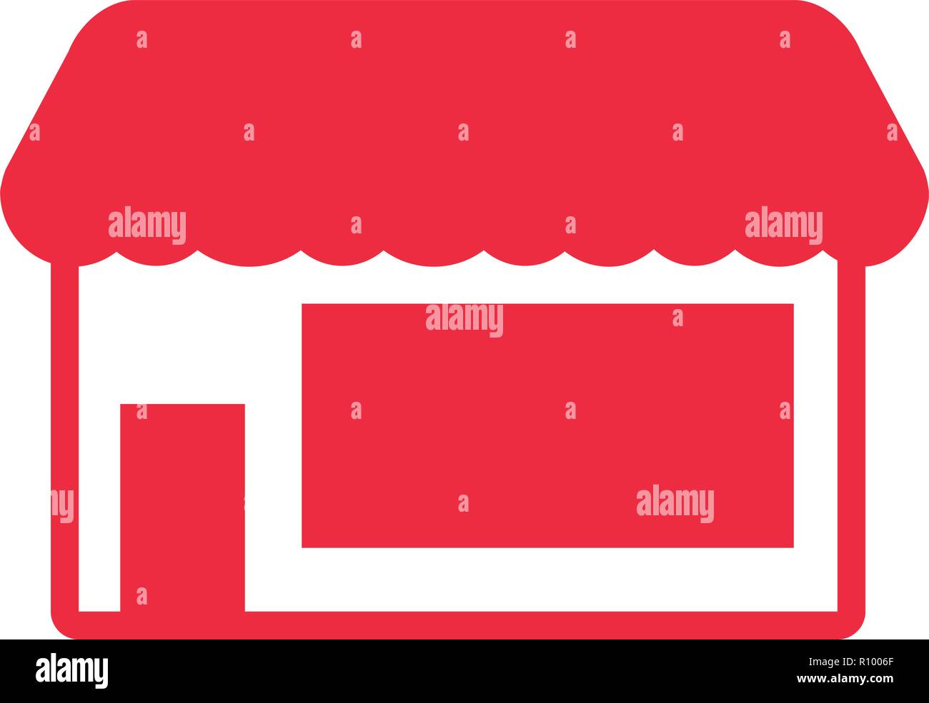 store market on white background vector illustration Stock Vector Image ...