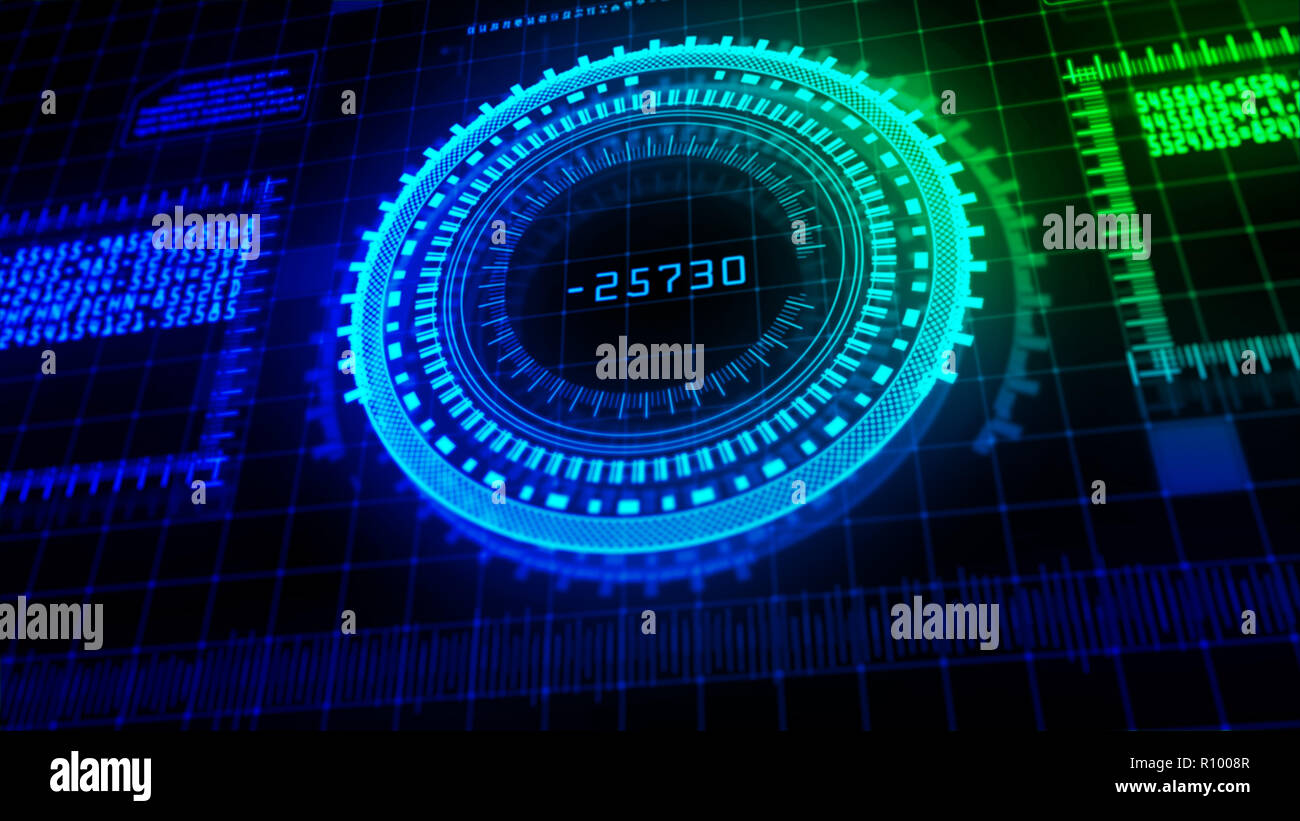Hi-Tech digital display holographic abstract background Stock Photo - Alamy