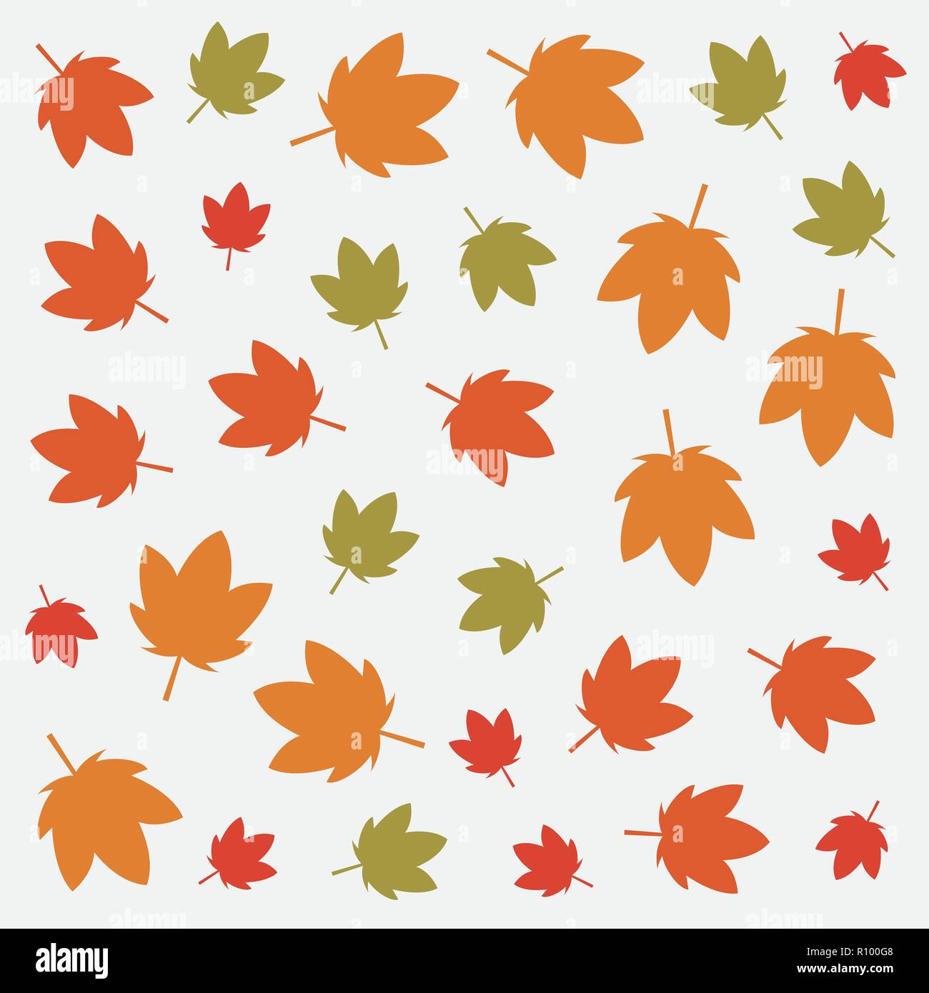 happy thanksgiving leaves tree colors background vector illustration ...