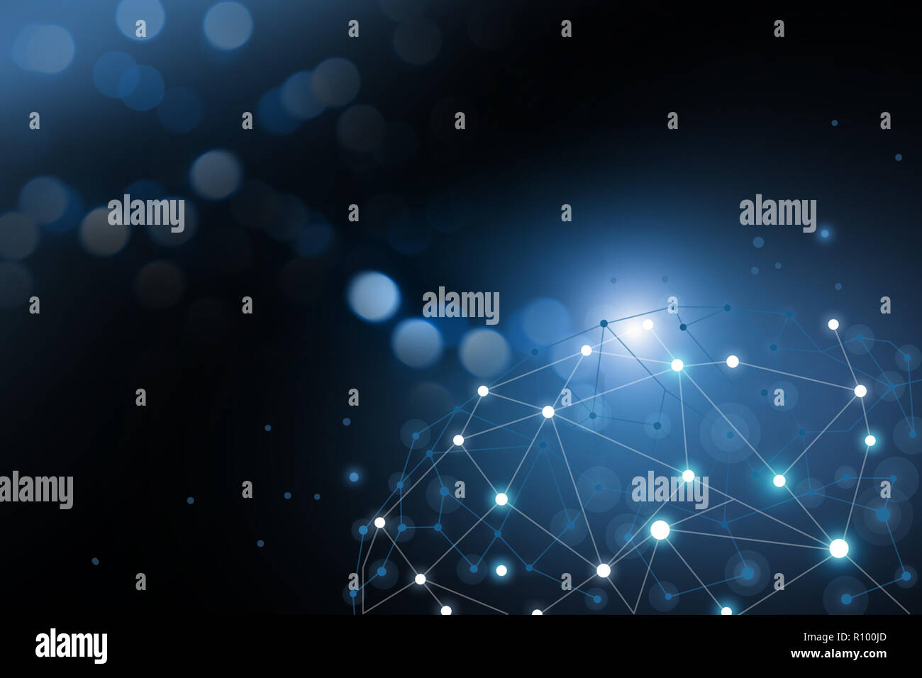 Abstract network data connection technology. Digital background. 002 Stock Photo - Alamy