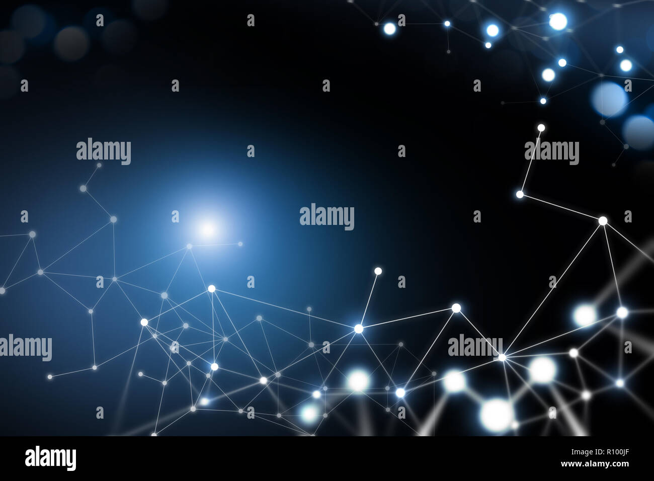 Abstract network data connection technology. Digital background. 001 Stock Photo - Alamy