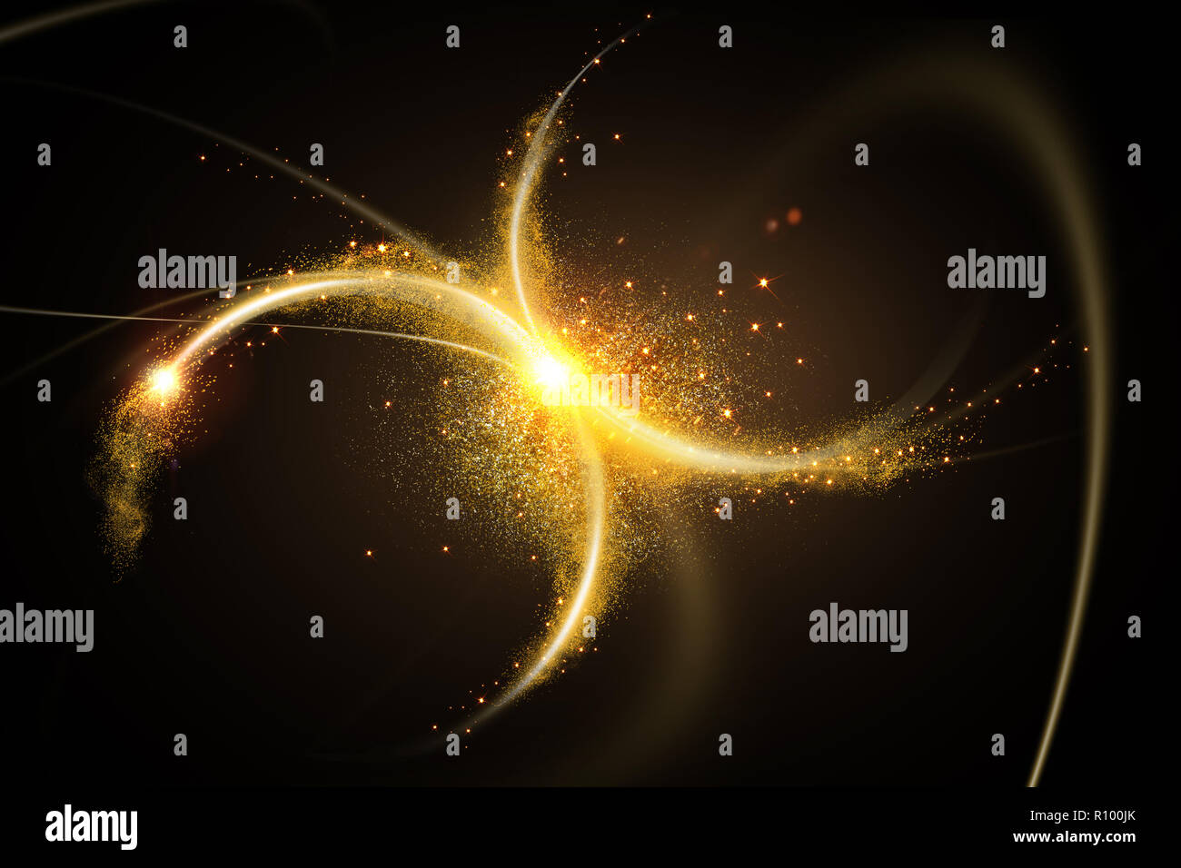 Gold glittering star background 007 Stock Photo - Alamy