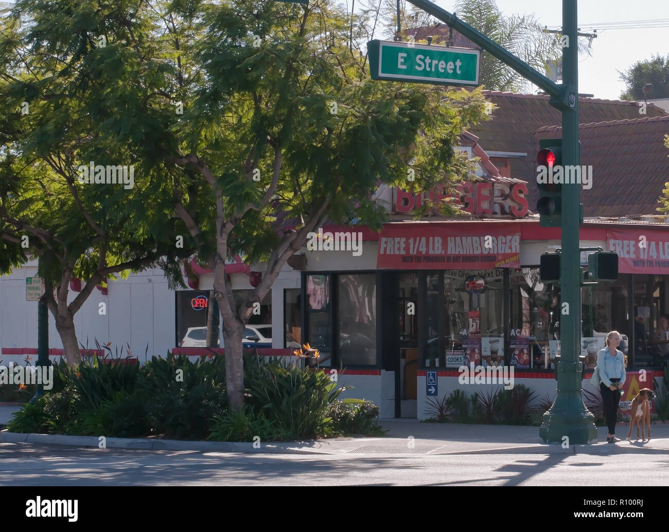 The corner of West E street and South West Coast Hwy 101 in Encinitas ...