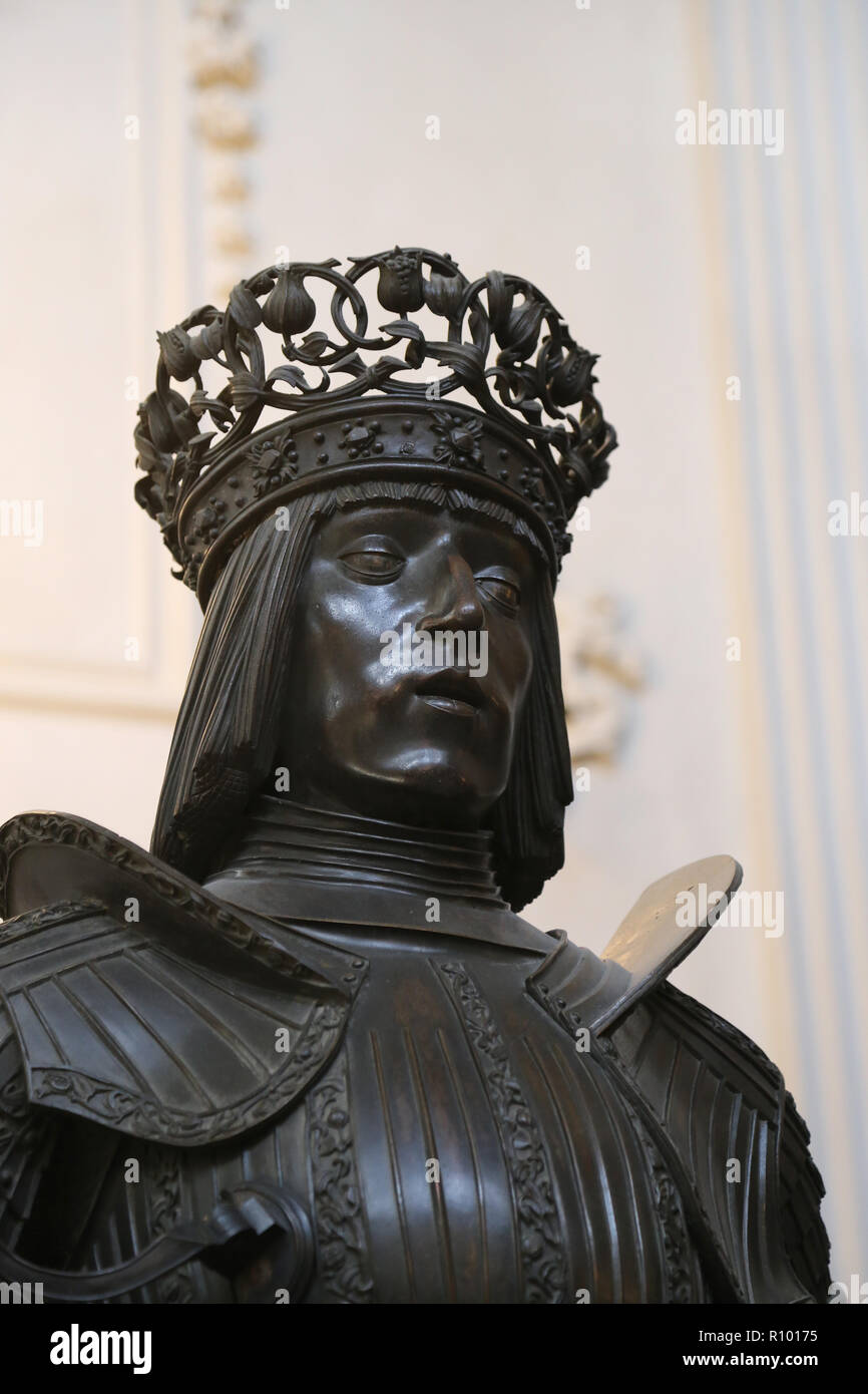 Ferdinand II of Aragon, The Catholic (1452-1516). Statue, 1530. Artist ...