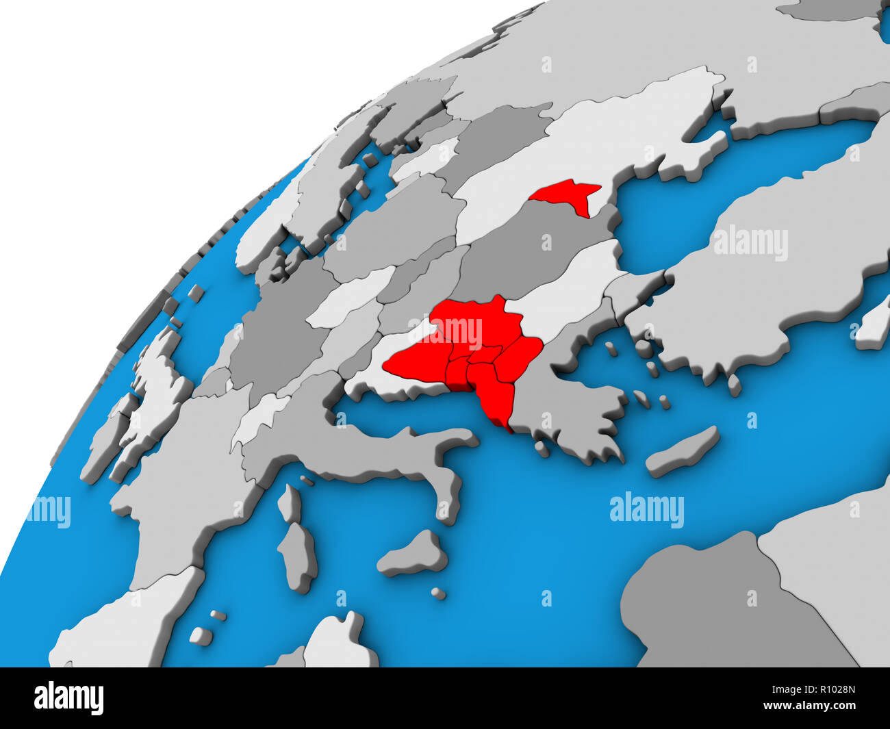 Cefta countries on globe hi-res stock photography and images - Alamy