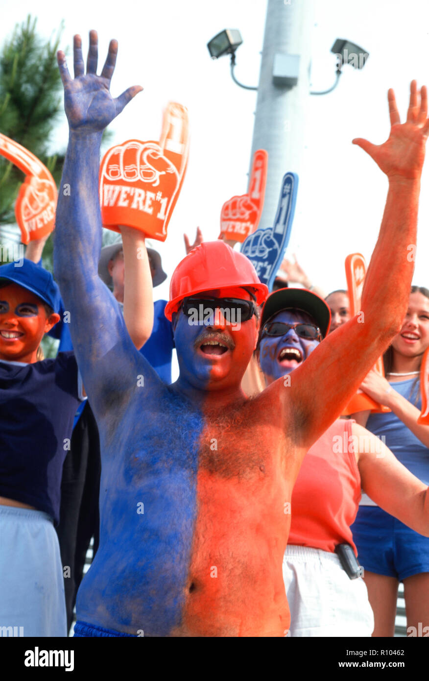 Hot Football Fans Paint It's T Minus One Day Until The Super Bowl, And