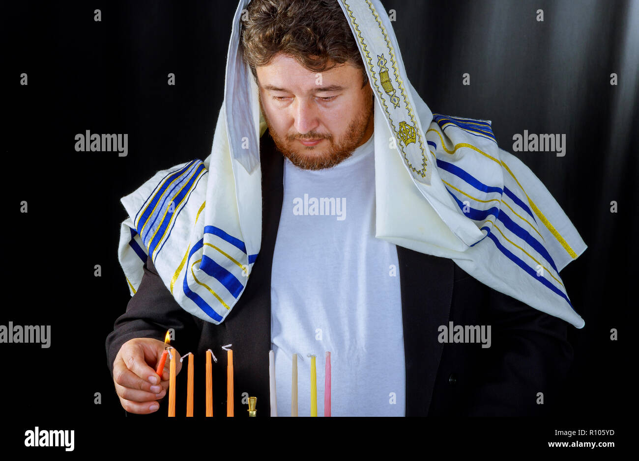 Jewish man beard lighting hi-res stock photography and images - Alamy