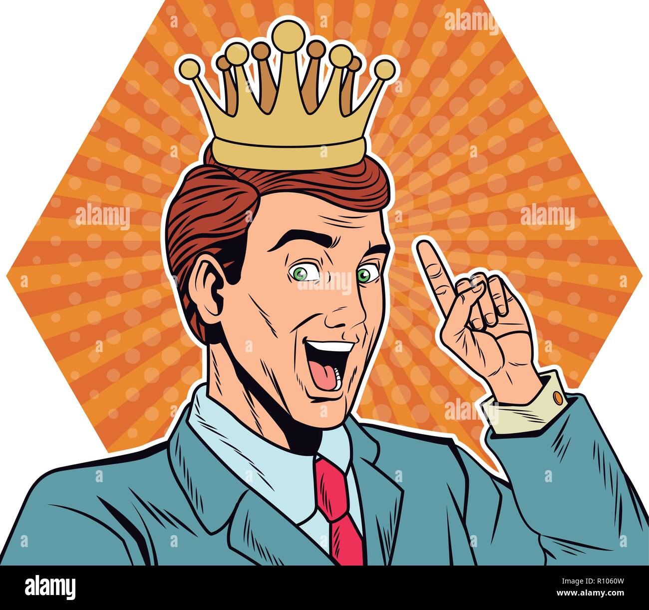 pop art man face Stock Vector Image & Art - Alamy