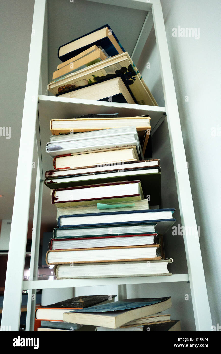 Books stack vintage tall hi-res stock photography and images - Alamy