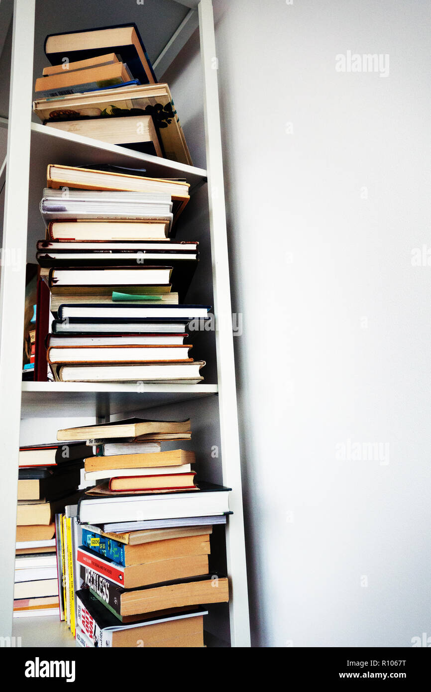 Books stack vintage tall hi-res stock photography and images - Alamy