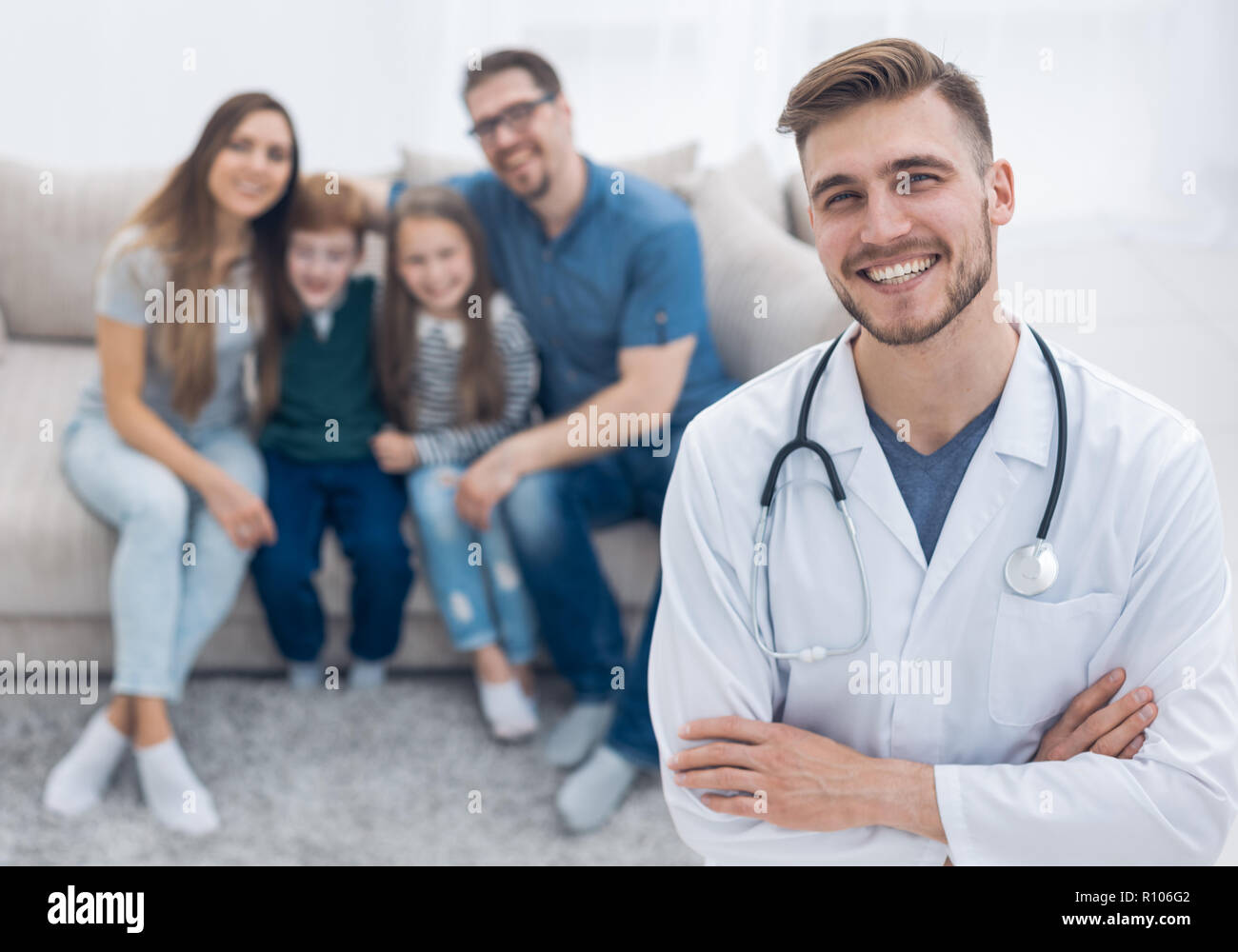 family doctor visiting his patients Stock Photo - Alamy