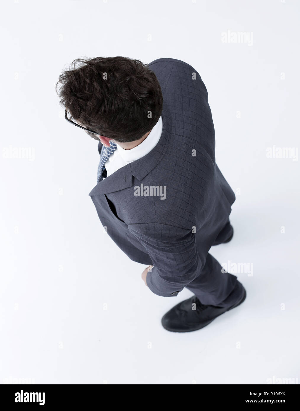 confident businessman. Top view and side view Stock Photo - Alamy