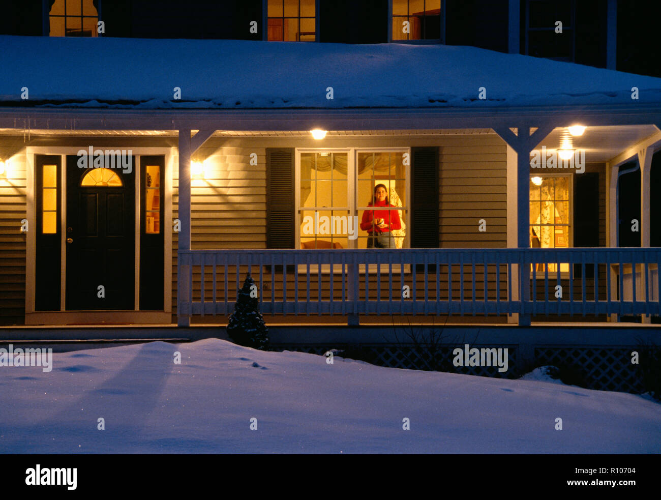 American architecture inside suburban house hi-res stock photography ...